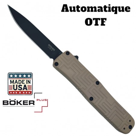 Couteau Automatique Boker OTF USA Decurio Coyote