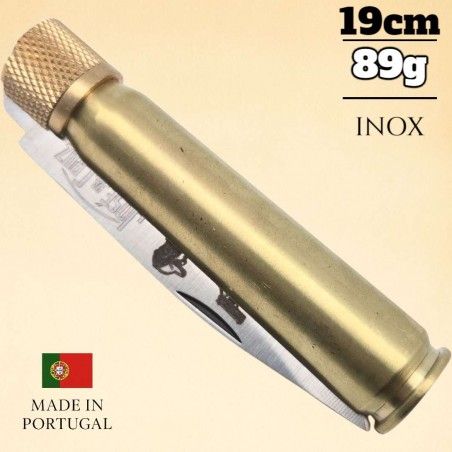 Couteau José Da Cruz douille 12.7 calibre 50 inox tireur