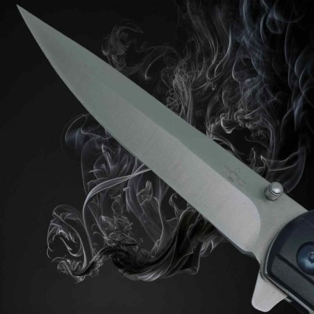 COUTEAU THIRD FLIPPER ALUMINIUM NOIR